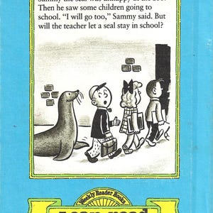 1959 Book, Sammy the Seal, Hardcover, Syd Hoff, I Can Read Book, VG ...