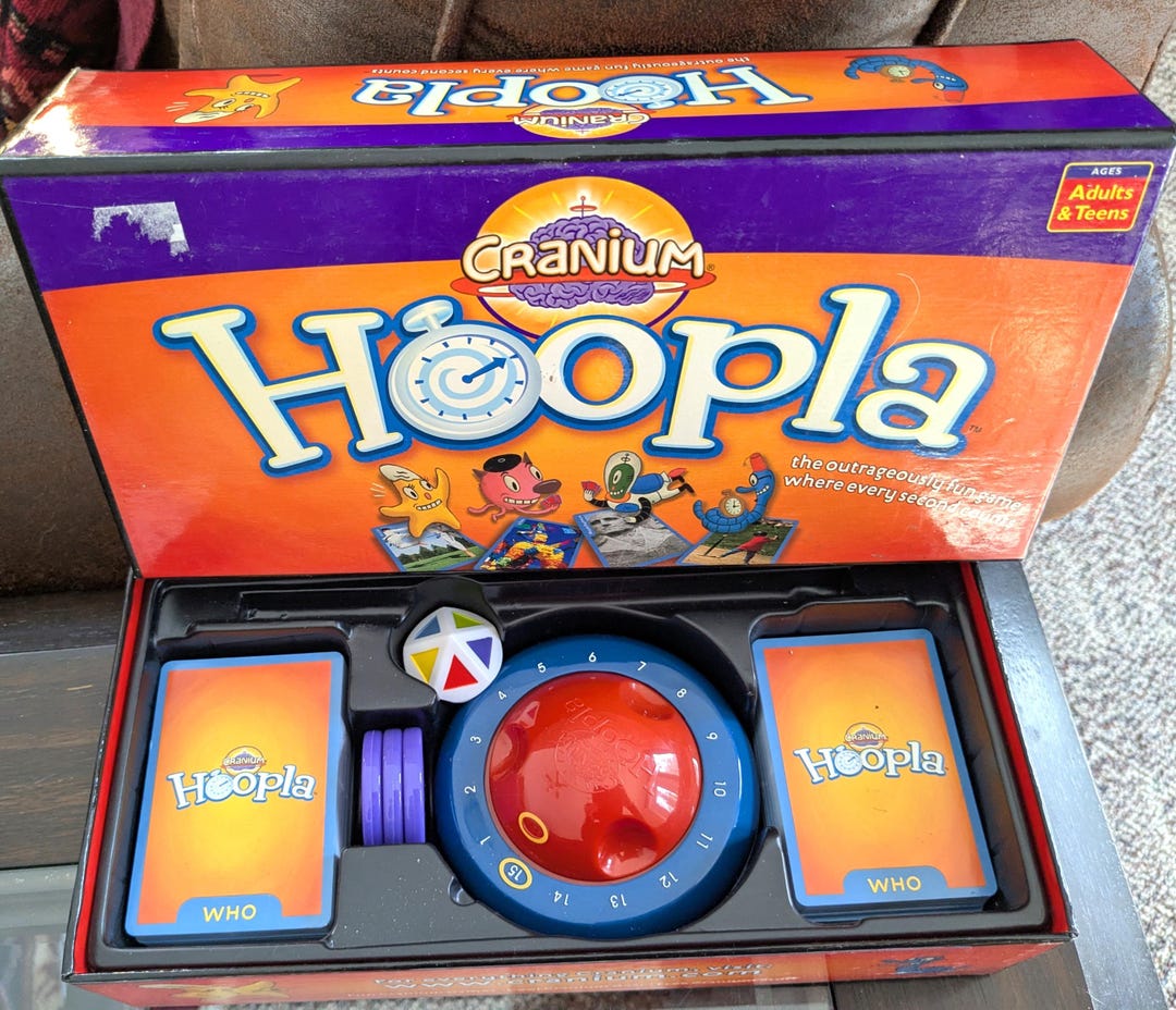 2004, Hoopla, Card Game, Like New, Complete, Cranium Game, Timed Co Op ...