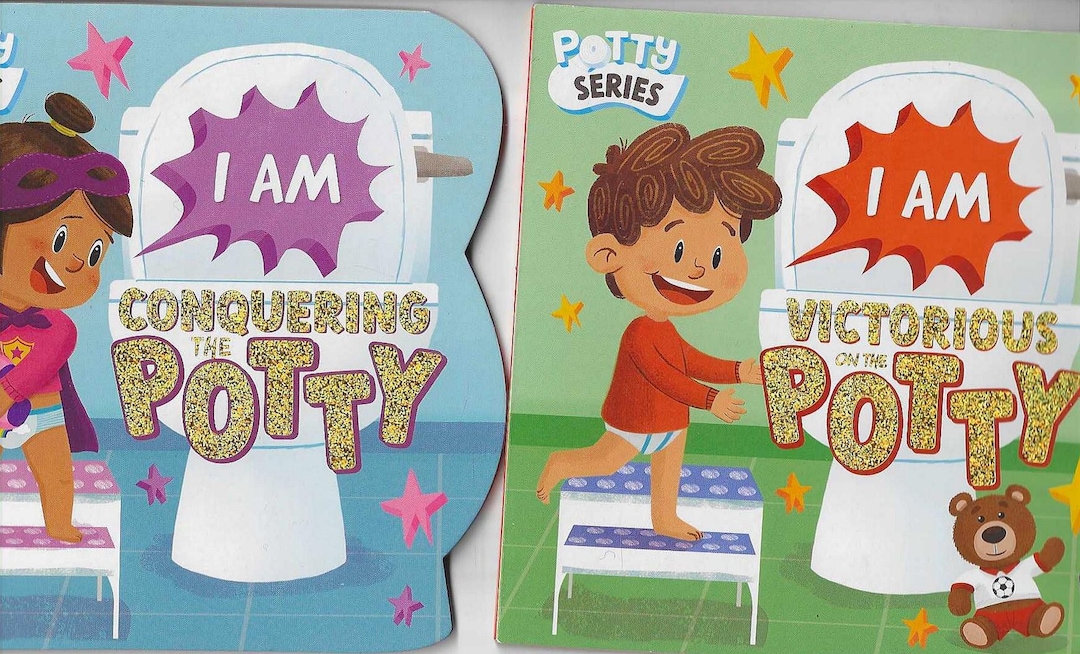 2 NEW Potty, 2024 Board Books, I Am Victorious on the Potty, I Am ...