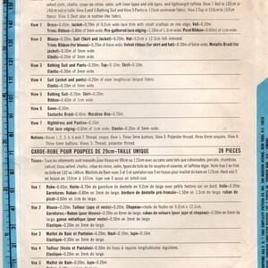 6507 Simplicity, 1984 Fashion Doll, Clothes Pattern, Teen Dolls, 7 ...