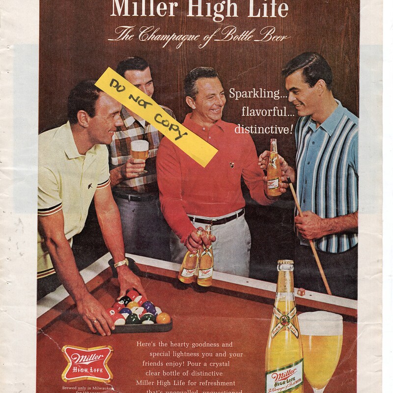 Miller High Life - Etsy