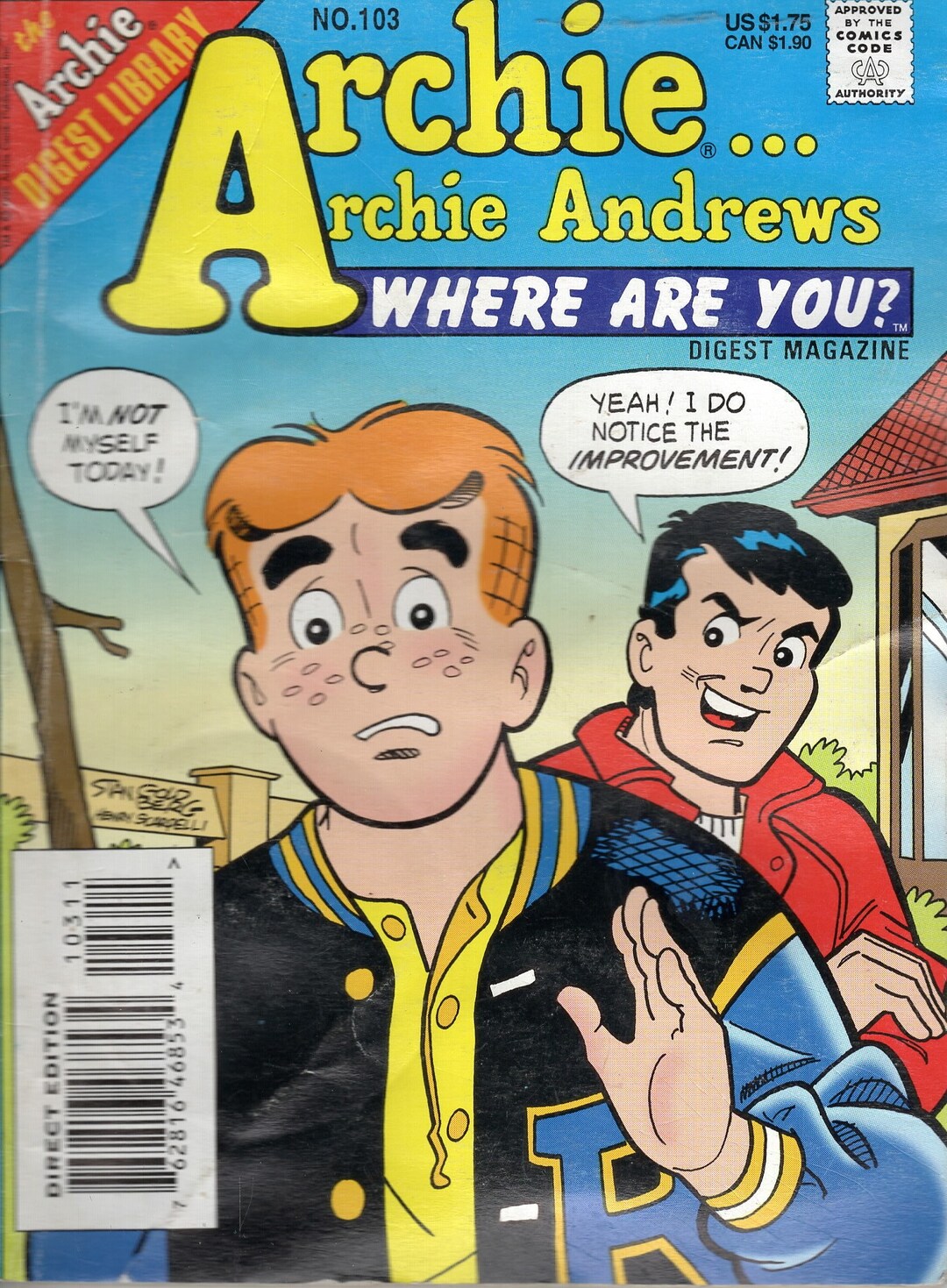 Archie Digest Library, Archie Andrews, Where Are You?, No 103, Dec 1995 ...