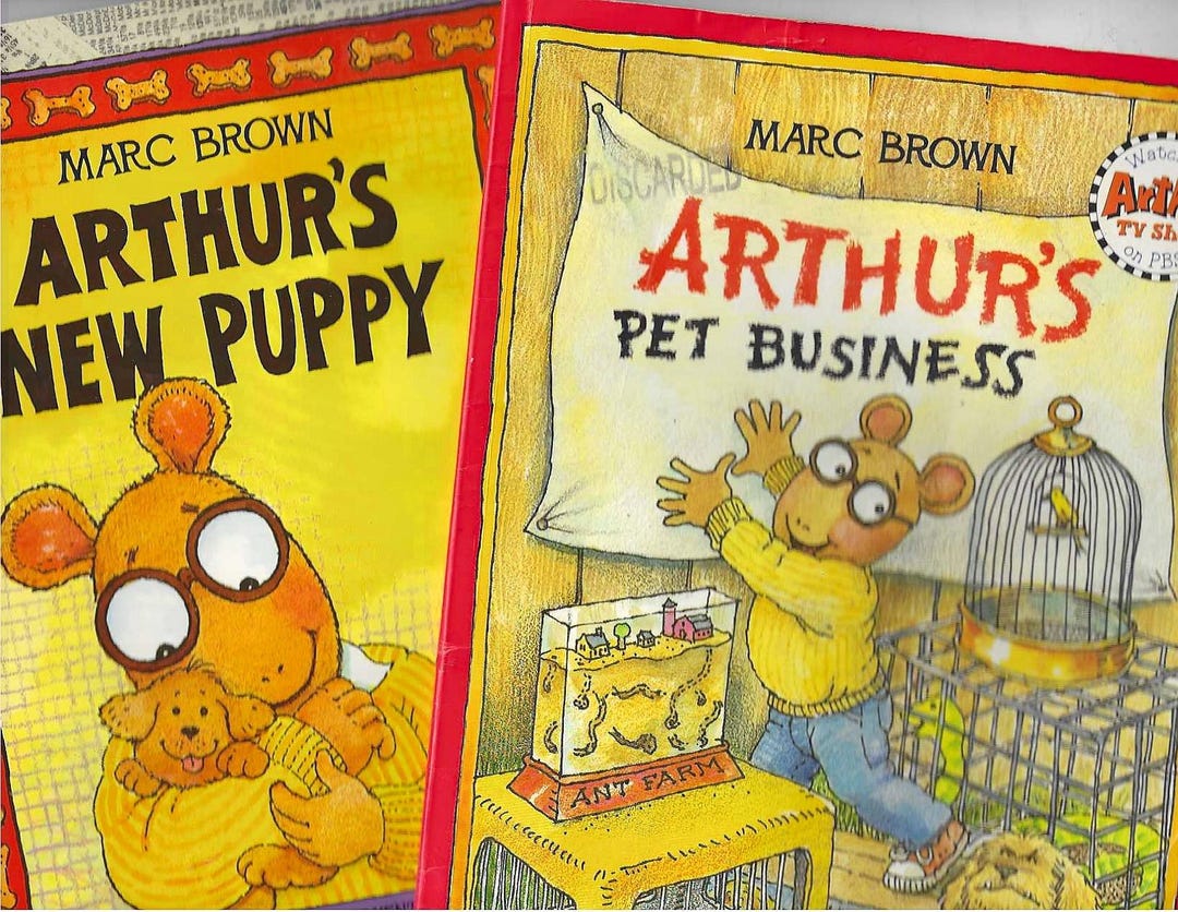 2 Arthur Books, About Pets, Arthurs New Puppy, VG Condition, Arthurs ...