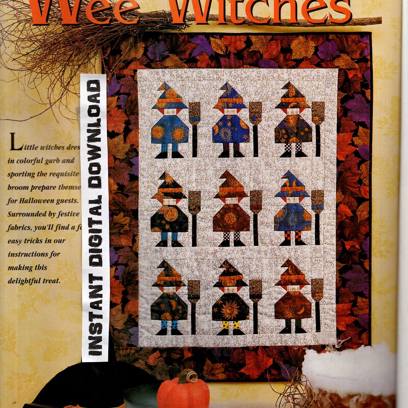 Witch Quilt Patterns - Etsy