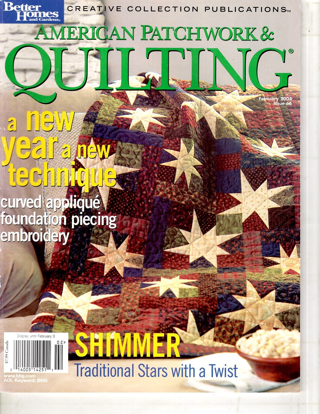 Apr 1998 Issue 31, American Patchwork and Quilting, Magazine, Pull Out Section, Pattern Insert ...