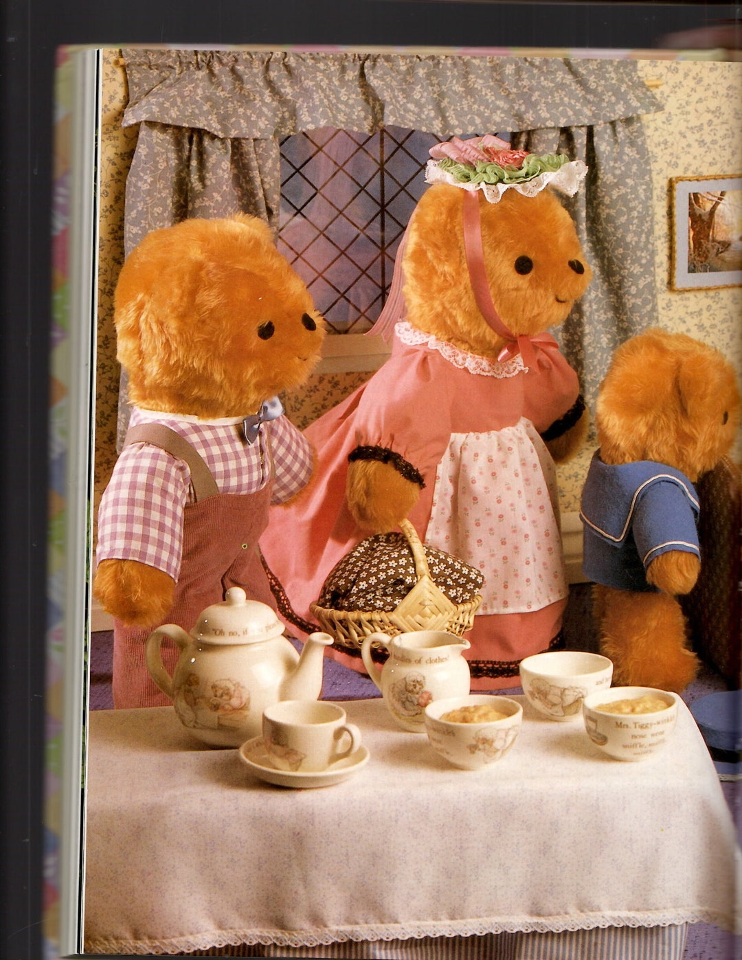 Goldilocks, 3 Bears Fairytale Stuffies, With Furniture, Full Size ...