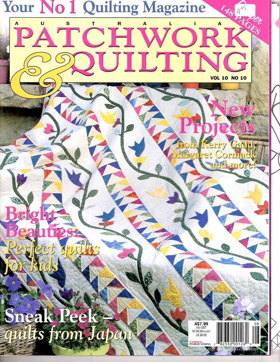 2003 Vol 10 No 10, Australian Patchwork and Quilting, Magazine, Pull ...