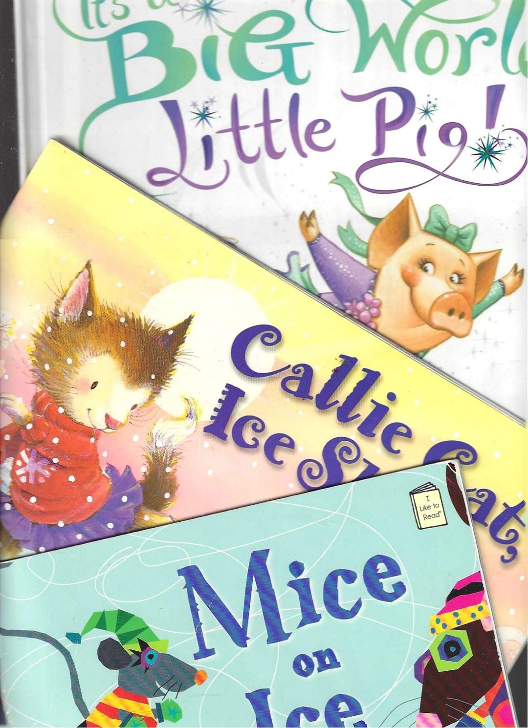 3 Figure Skating Books, It’s a Big World Little Pig New Hardcover ...