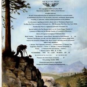 1996, the Bunyans, by Audrey Wood, Hardcover, Dust Jacket, Reinforced ...