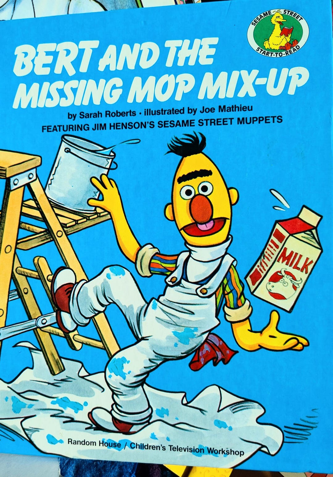 1983, Bert and the Missing Mop Mix Up, Sesame Street, Start to Read ...