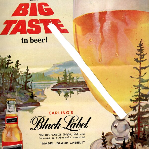 Vintage Beer Ad - Etsy