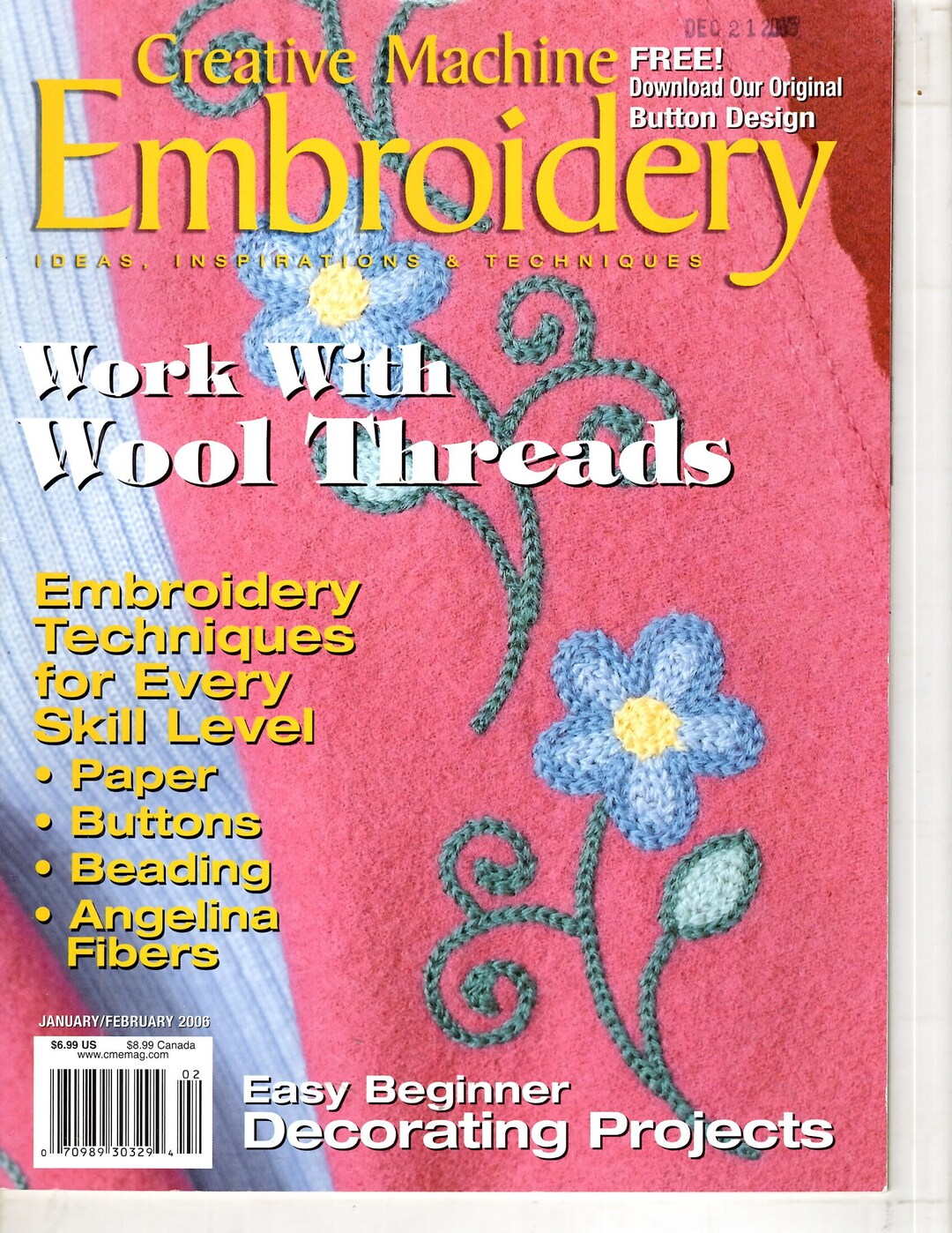 Jan Feb 2006, Creative Machine Embroidery, Ideas, Inspirations ...