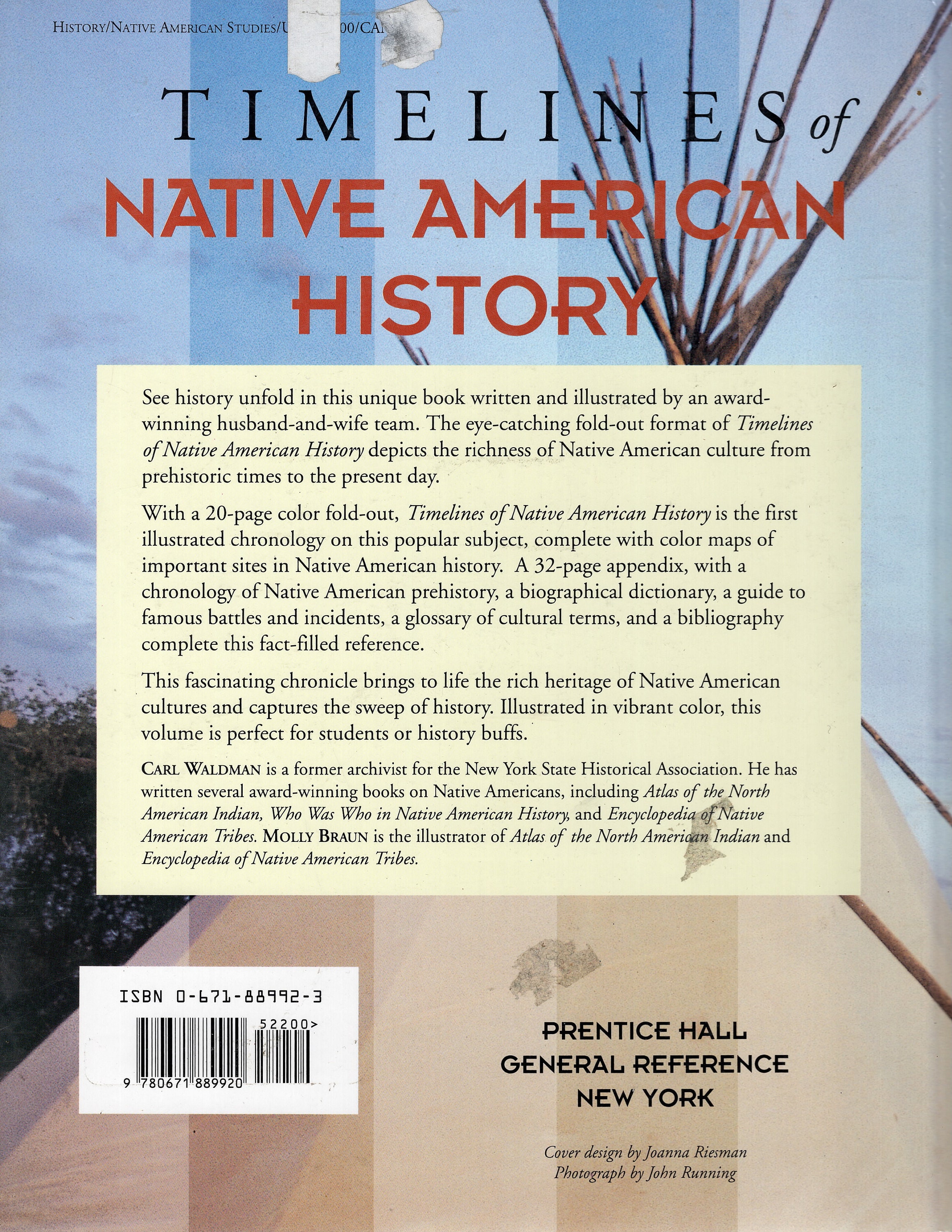 Timelines of Native American History C Waldman 1994 1st - Etsy Norway