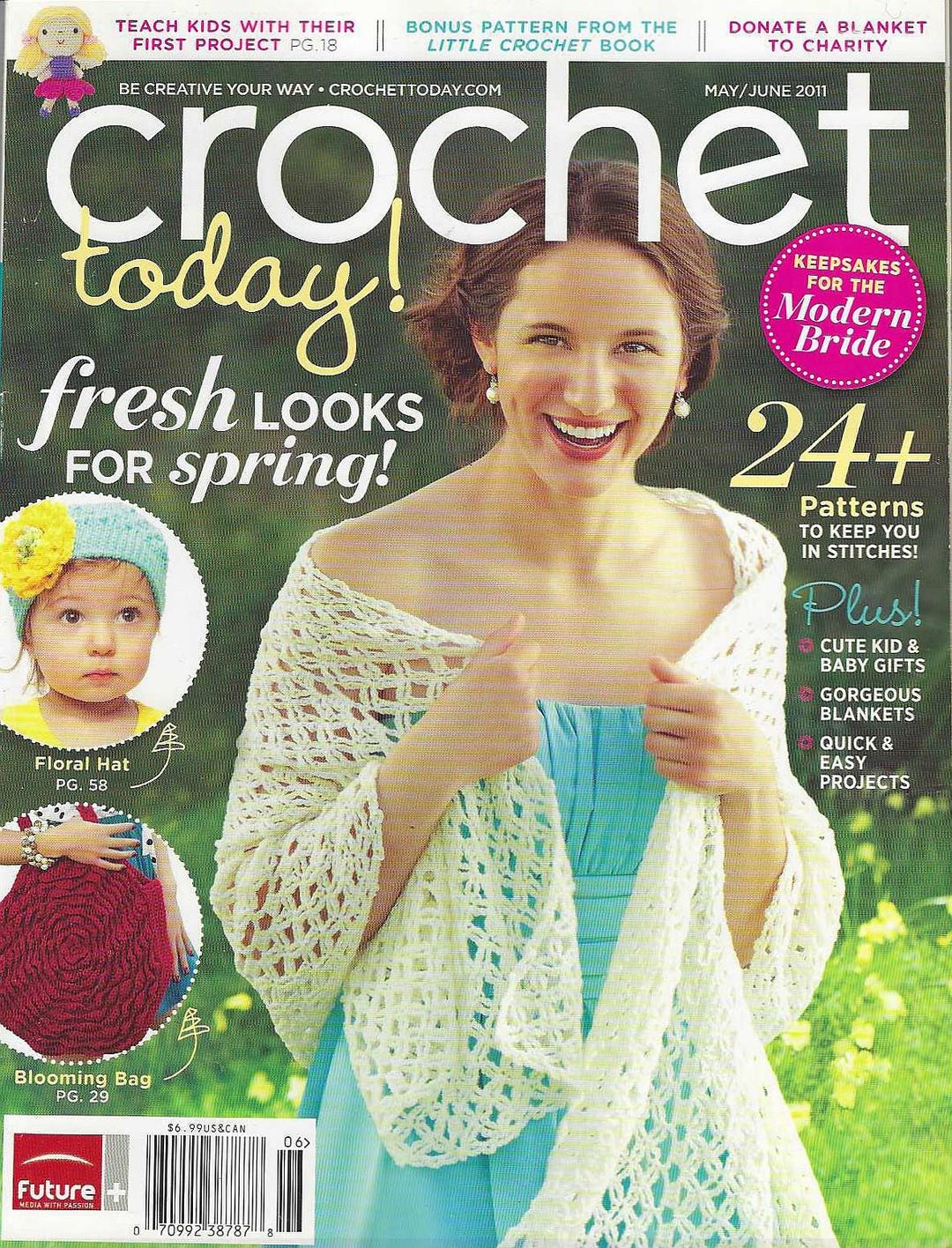 May Jun 2011 Crochet Today, Over 24 Patterns, Sweaters, Bazaar Bag ...