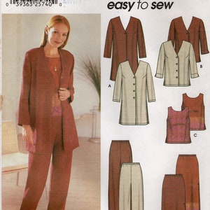 Vintage 1990s Simplicity 7186, Sewing Pattern, Ladies 26W to 32W ...