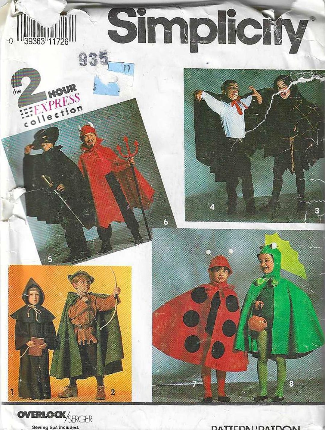 UNCUT, Simplicity 0698, 7470, Childs Costume, Capes, Gowns, Headpieces ...