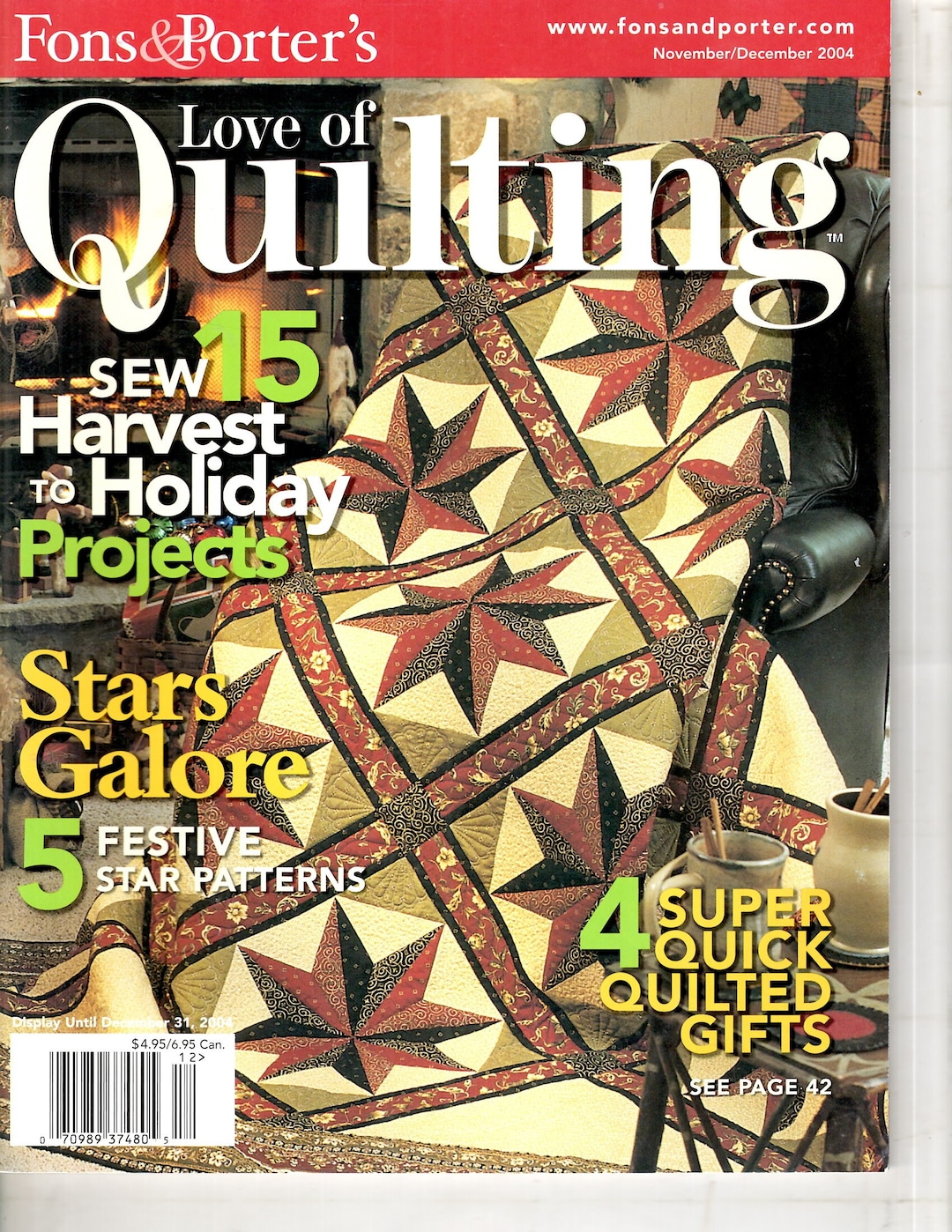 Nov Dec 2009, Love of Quilting, Fons and Porter, Holiday Projects, Full ...
