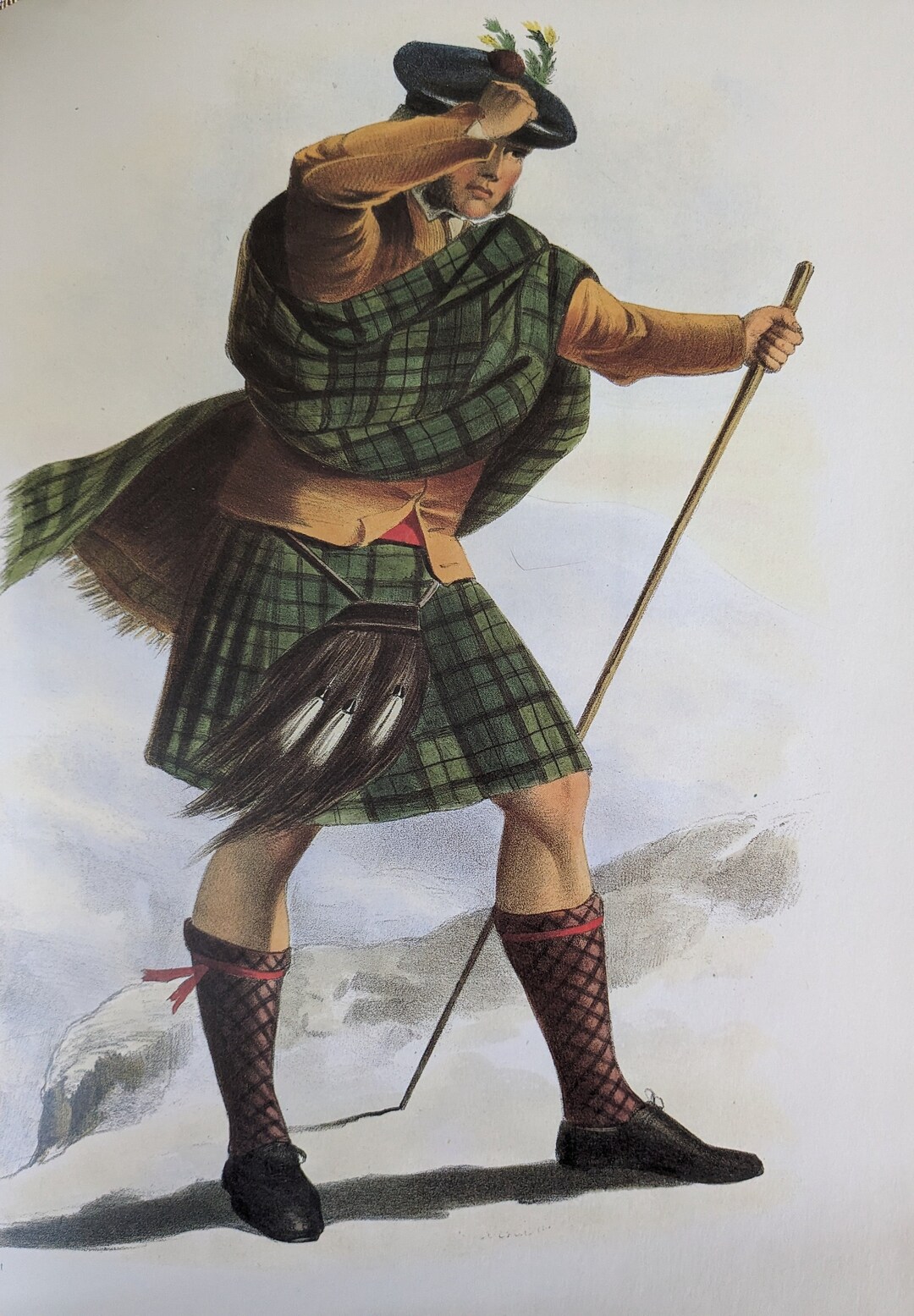 Sutherland Clan, Sutherland Tartan, 10 by 13 Inch Poster Print, Clans ...