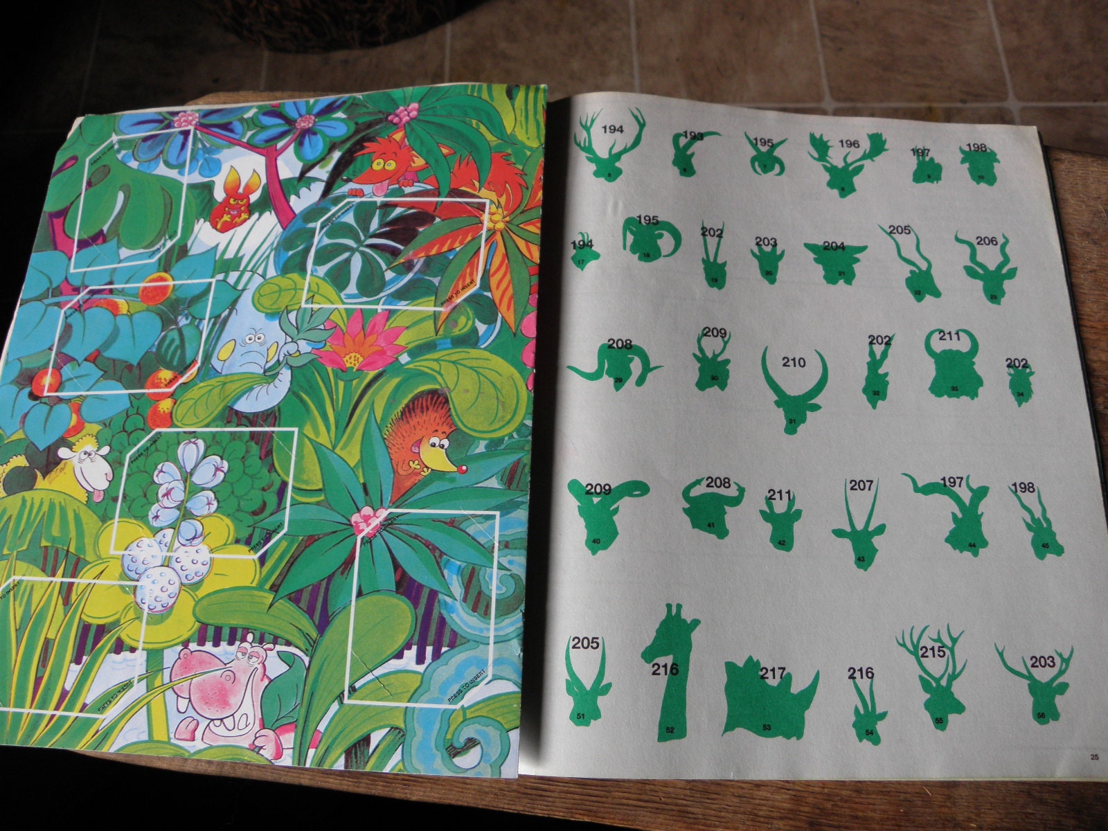 Mammals Panini Sticker Book 1985 Colourful Centerfold - Etsy