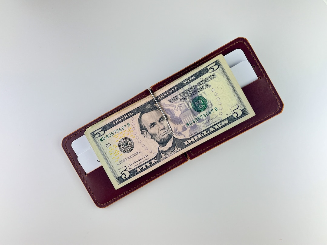 Money Clip Engraved Money Clip Leather Money Clip Groomsman - Etsy