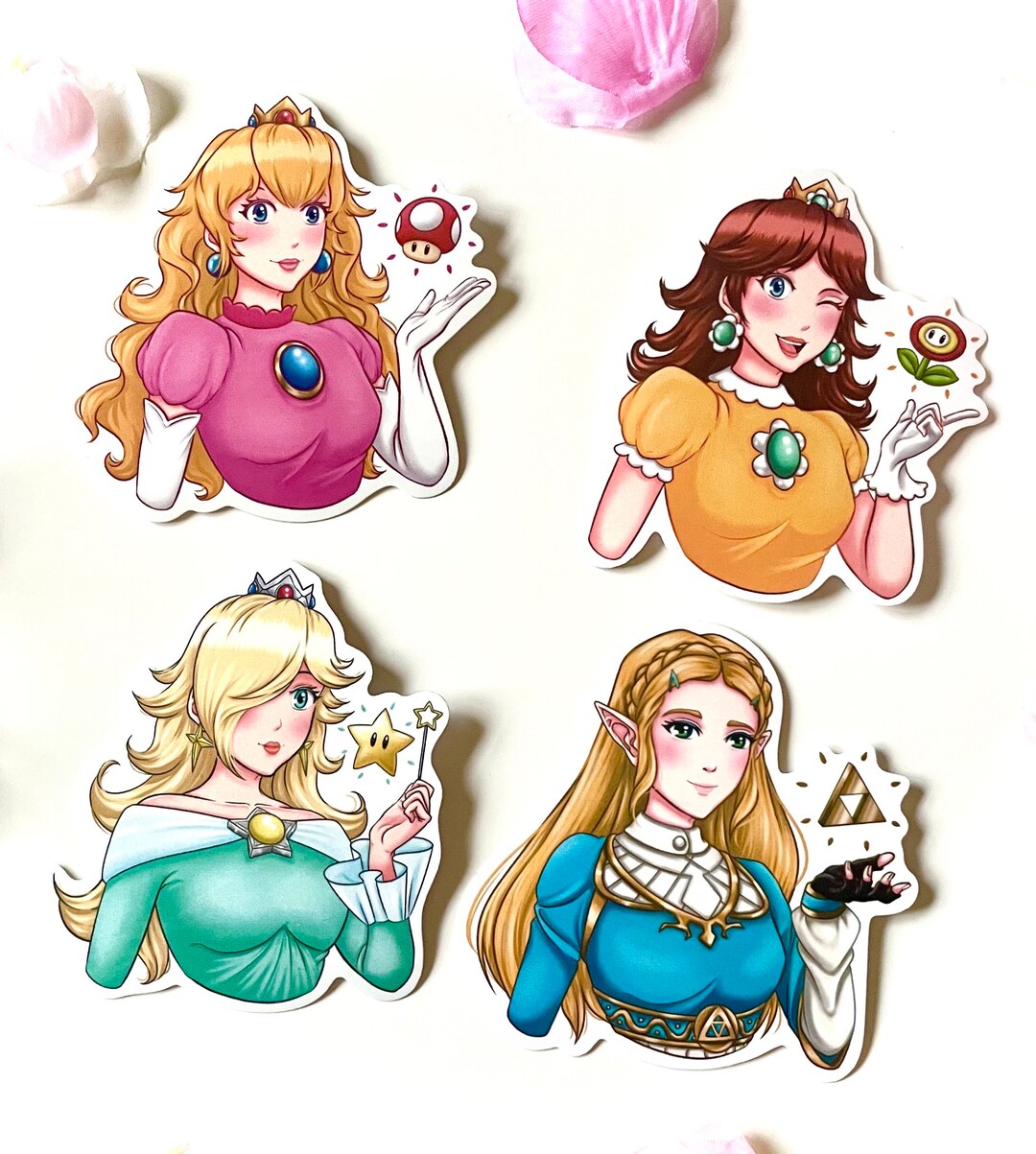 Nintendo Princesses Die Cut Stickers - Etsy