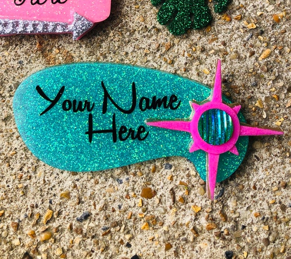 CUSTOM Pinup / Name Brooch | Etsy