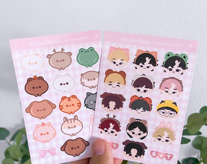 SEVENTEEN Sticker Sheet - Etsy