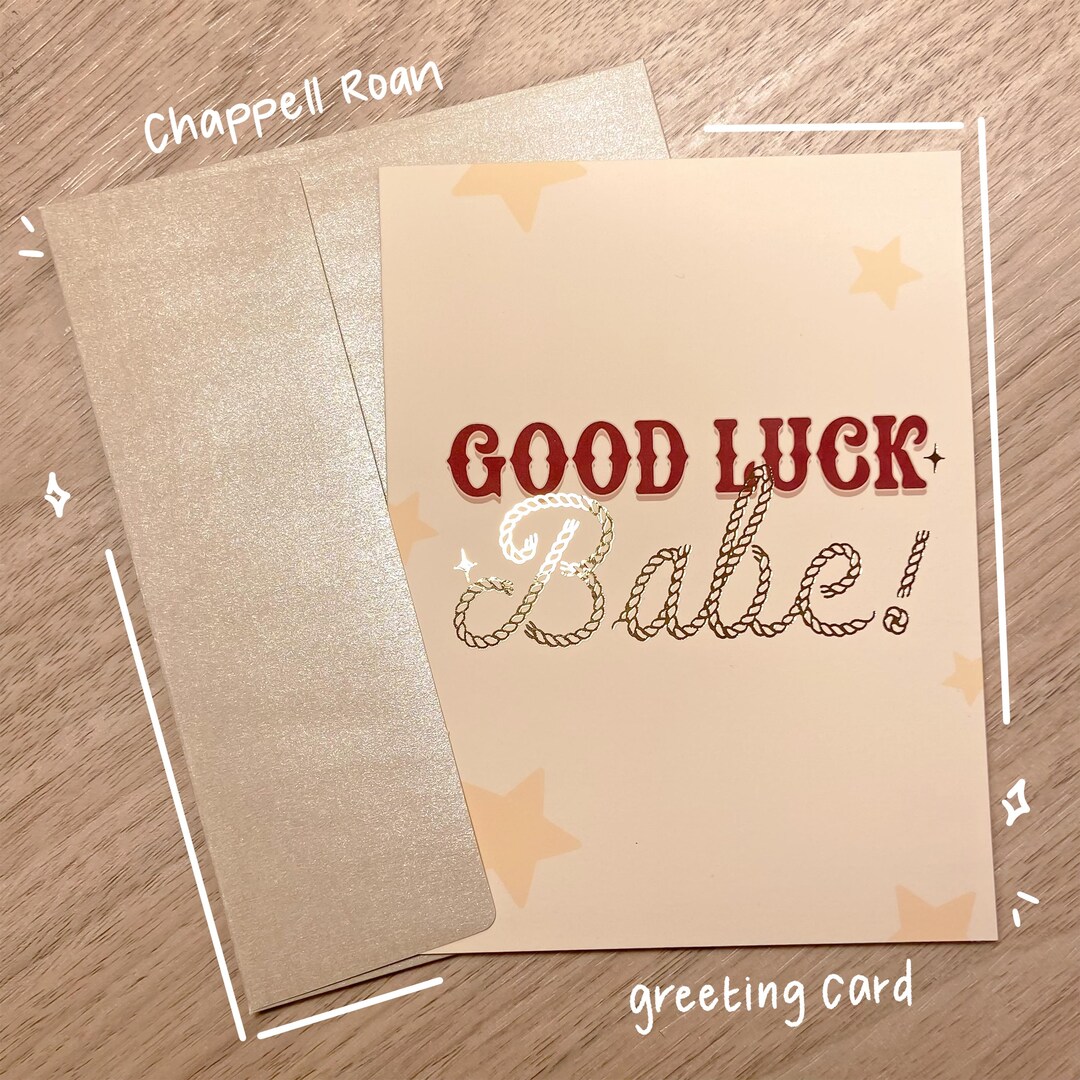 Chappell Roan Good Luck Babe Greeting Card - Etsy