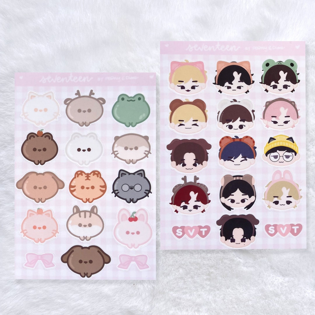 SEVENTEEN Sticker Sheet - Etsy