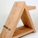 Pyramid - Side Table, Wooden Triangle End Table, Reclaimed Wood, Coffee ...