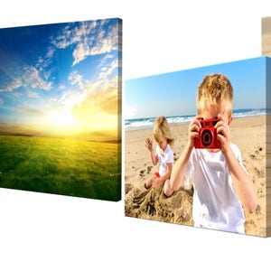 Your Personalised Photo to Canvas Box Print, Slimline Stretched Canvas ...