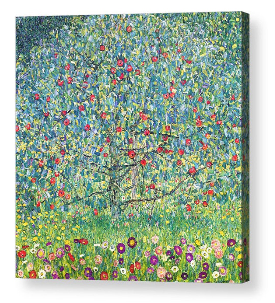 Gustav Klimt "apple Tree" Canvas Art Repro 8"x8", 10"x10", 16"x16", 20 ...