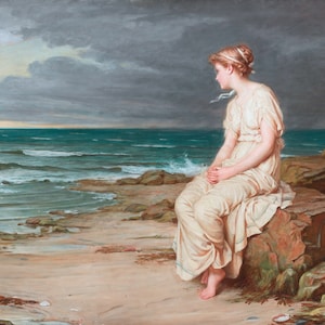 Miranda 1875 by John William Waterhouse Canvas Box Art - Photo Print A4 ...