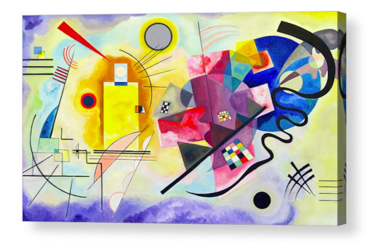 Wassily Kandinsky Yellow Red Blue Famous CANVAS ART/ PRINT - Etsy France