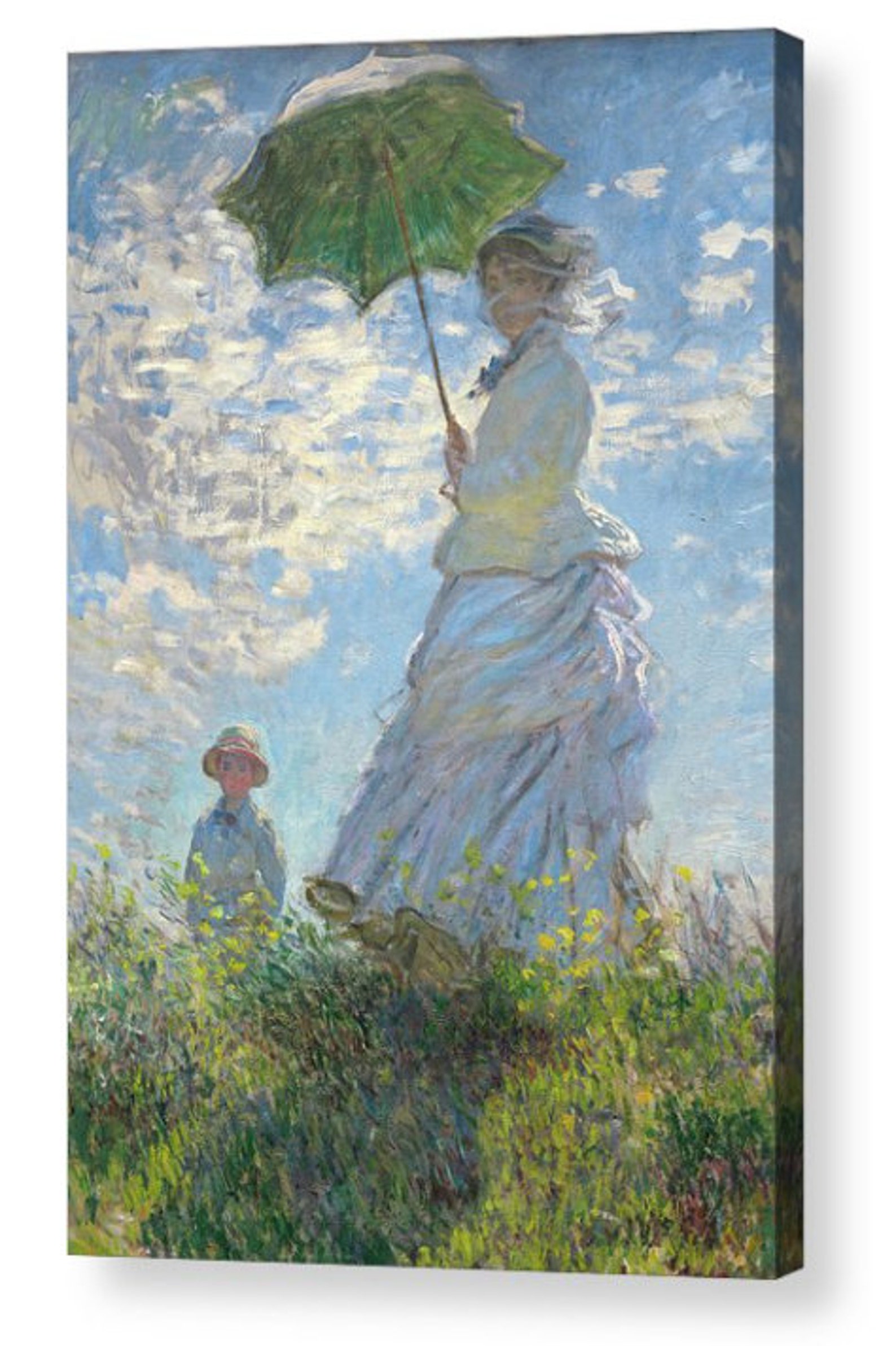 Claude Monet woman With a Parasol Canvas Box Art A4, A3, A2, A1 - Etsy