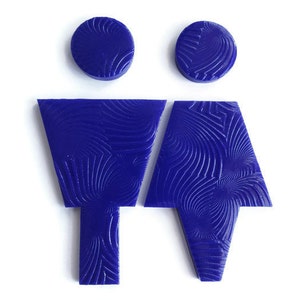 Navy Blue Bathroom Sign, Male Female Restroom Signs, Decorative ...