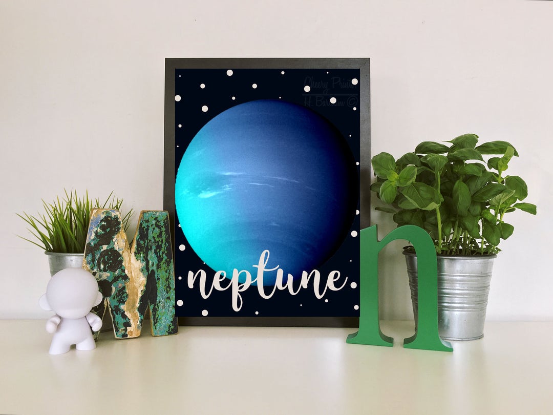 Neptune Watercolor Print Instant Download - Etsy