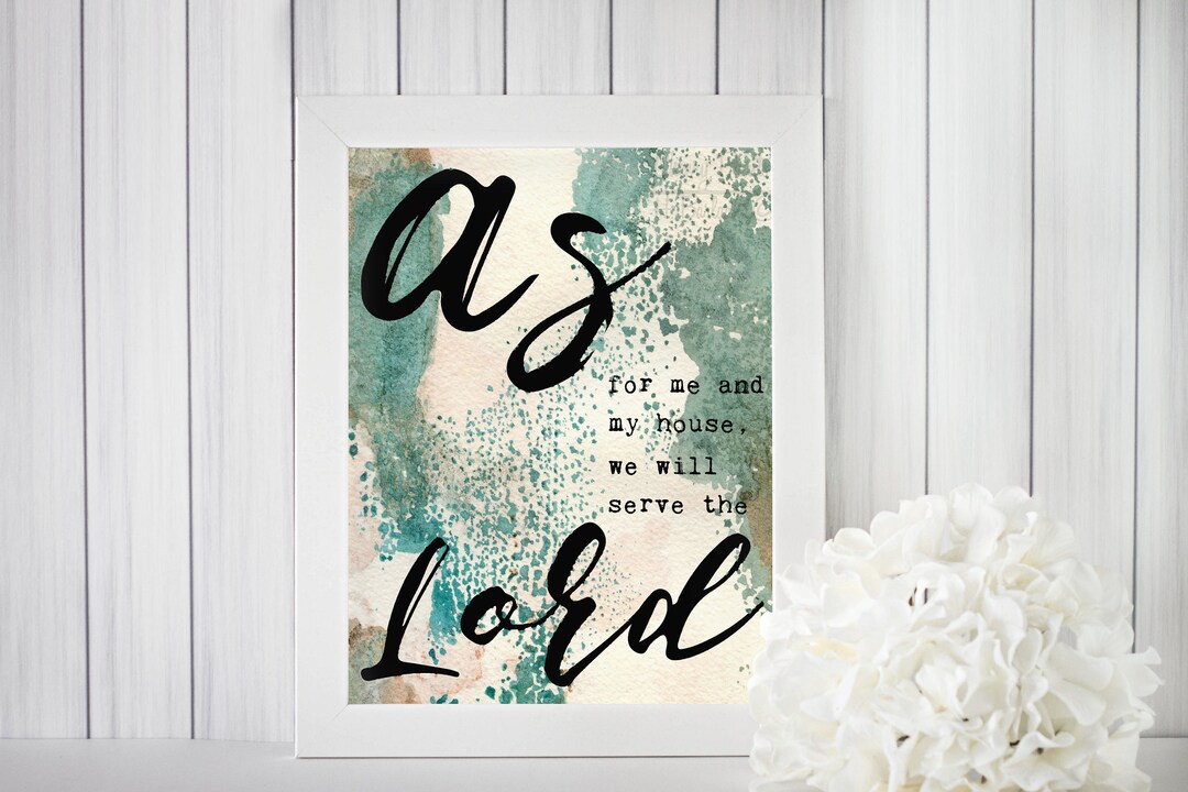 As for Me and My House Print Instant Download - Etsy