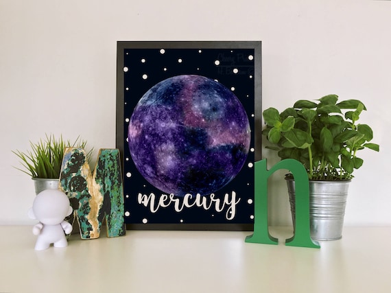 Mercury Watercolor Print Instant Download | Etsy