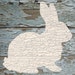 Vintage Bunny Silhouette Print - Etsy