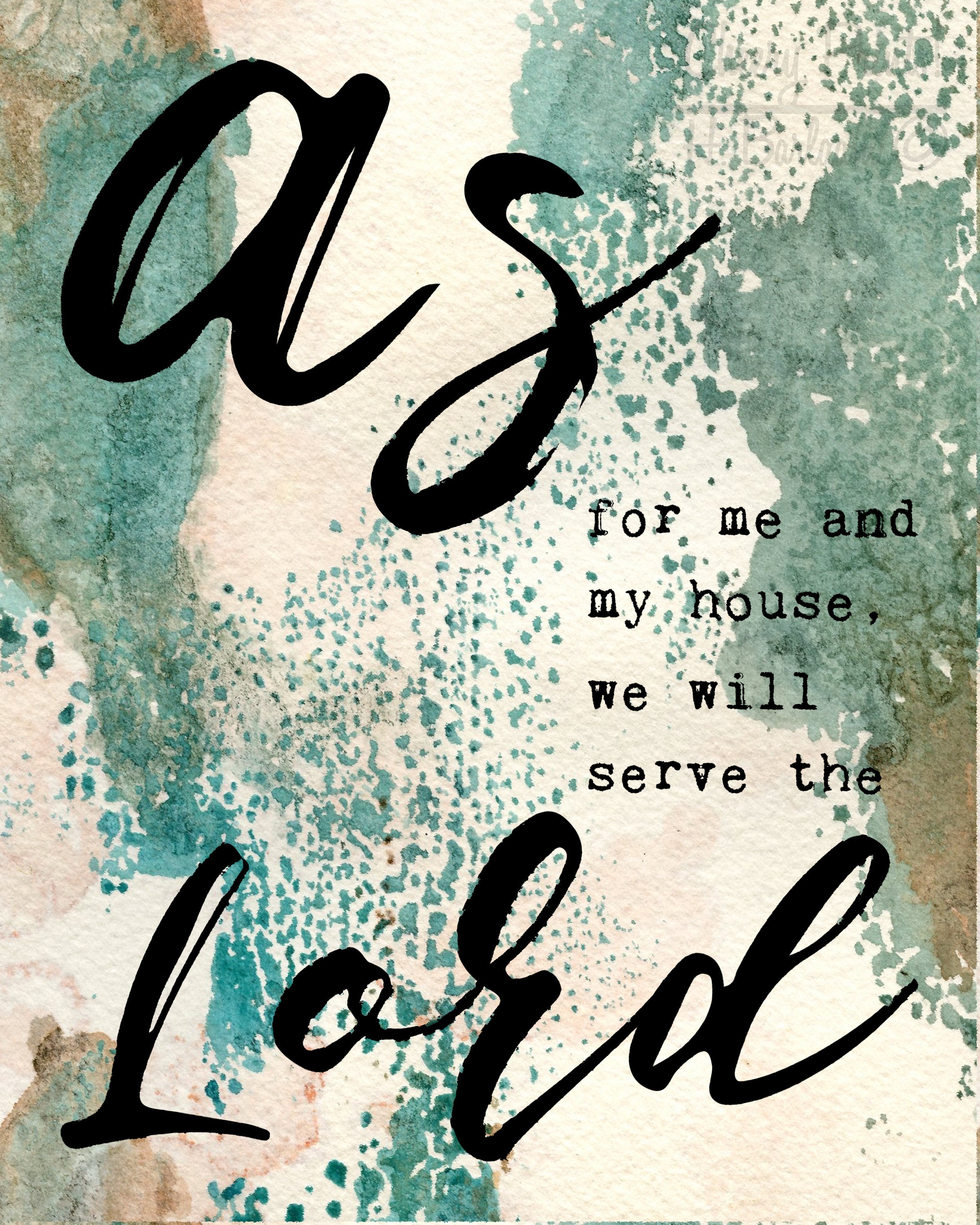 As for Me and My House Print Instant Download - Etsy