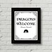 Dragons Welcome Print Instant Download - Etsy