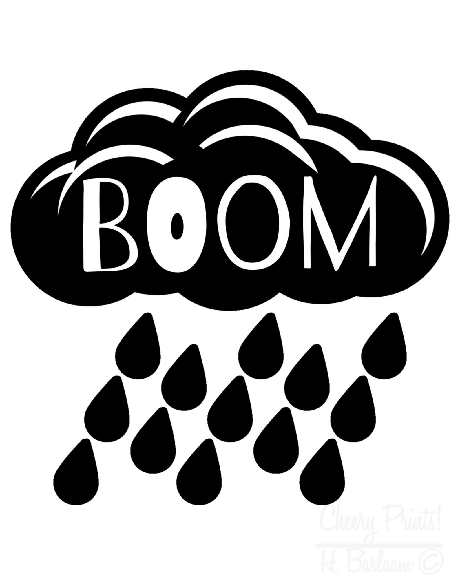 Boom Cloud Kids Print Instant Download - Etsy