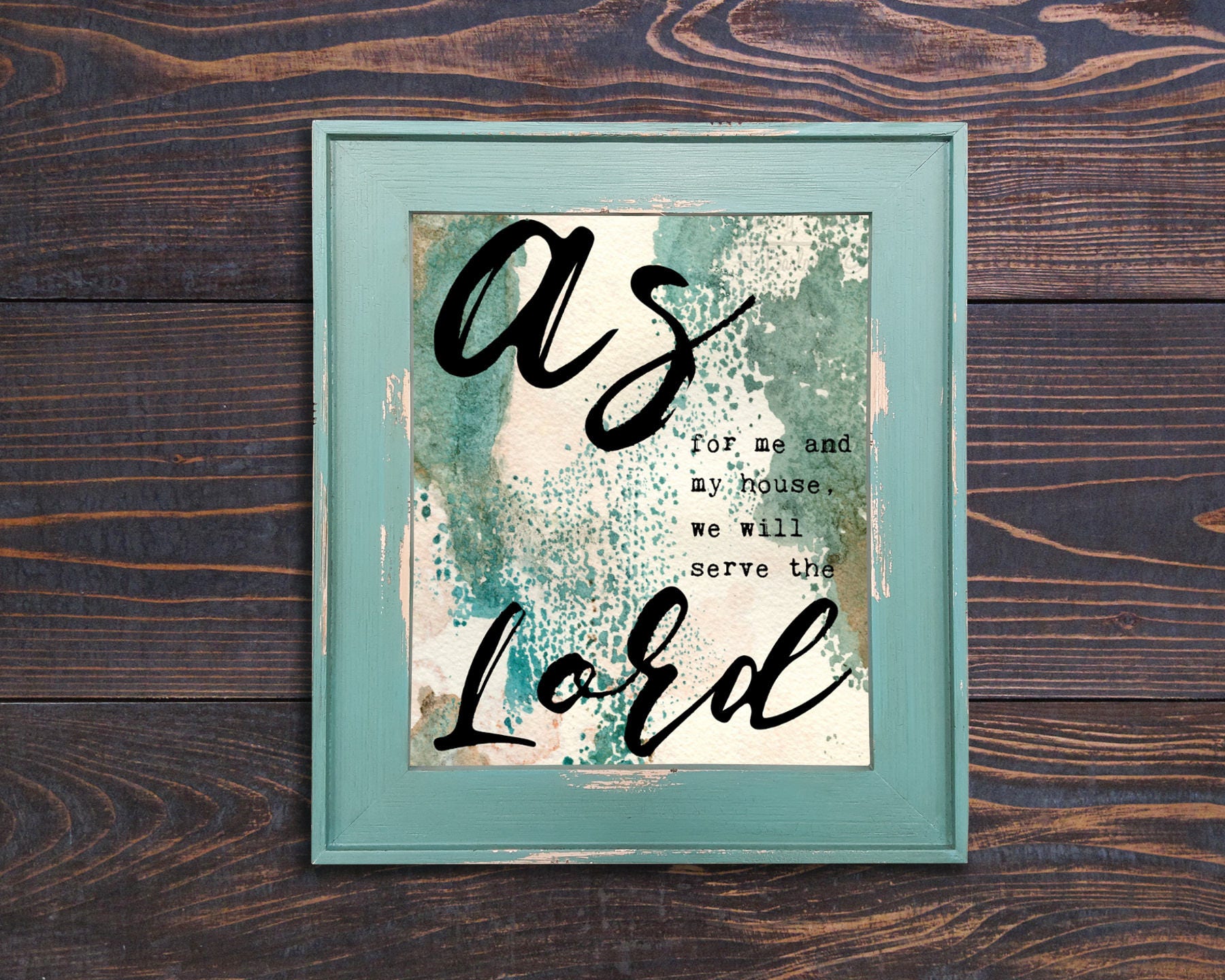 As for Me and My House Print Instant Download - Etsy