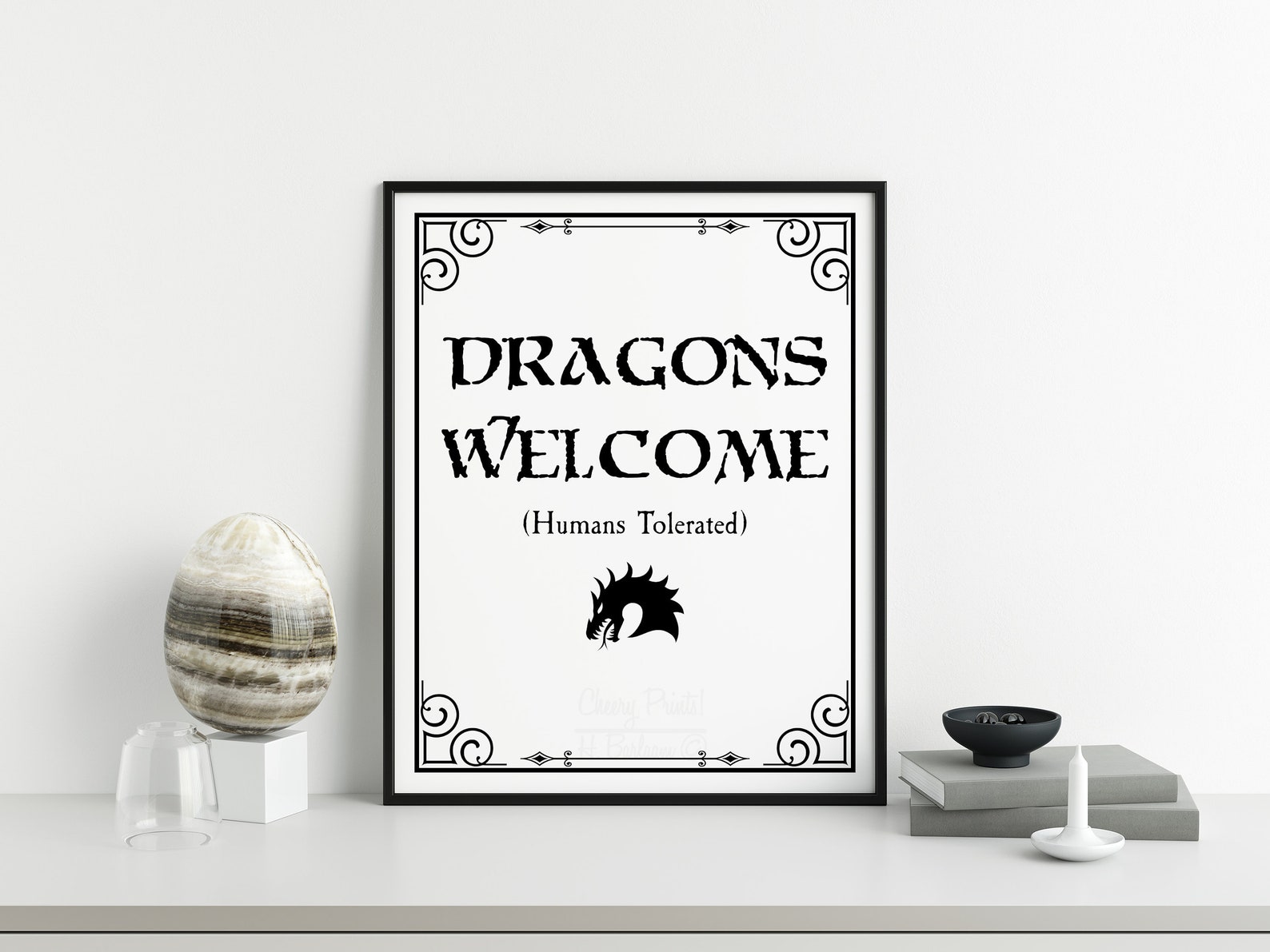 Dragons Welcome Print Instant Download - Etsy
