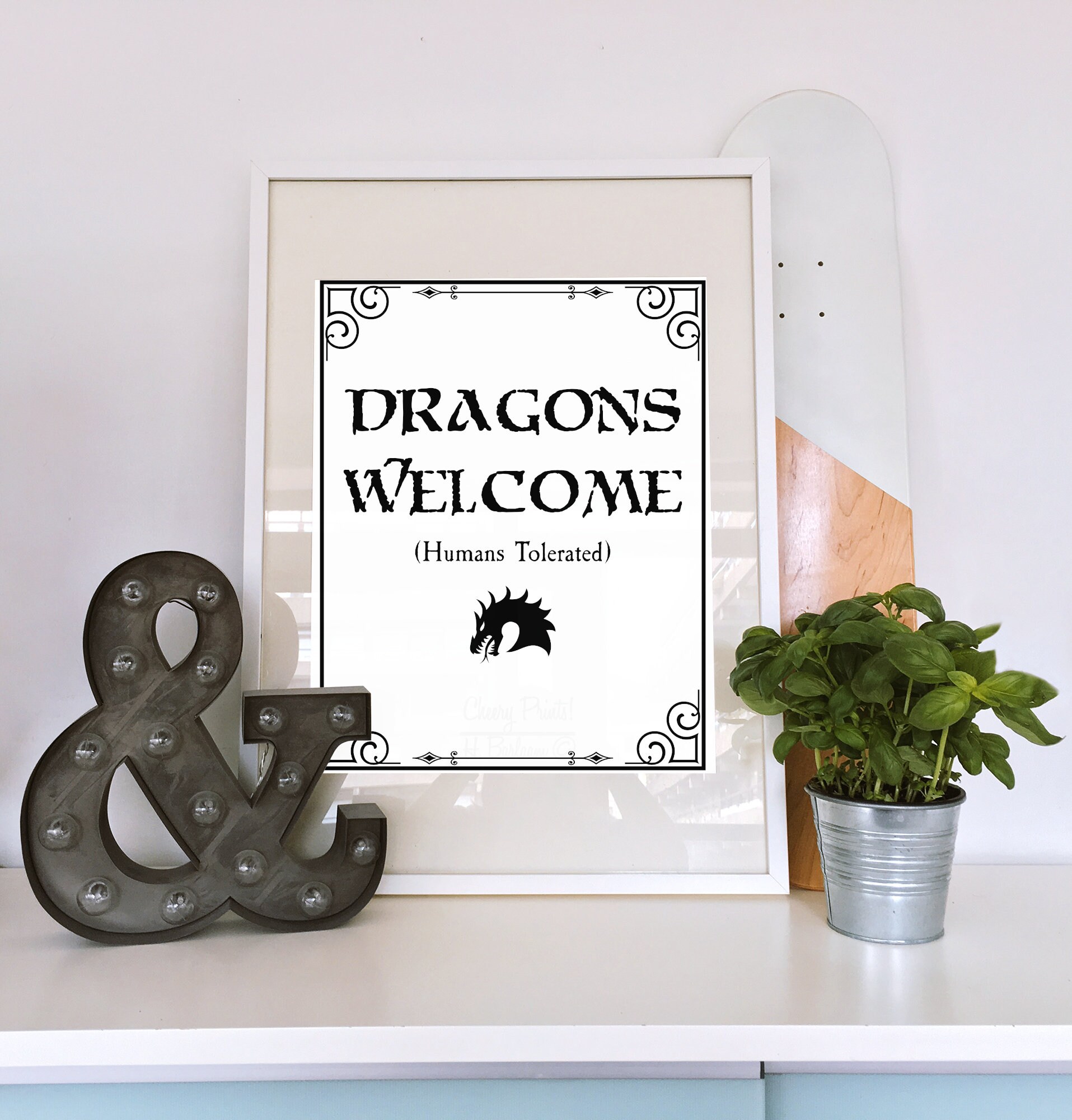 Dragons Welcome Print Instant Download - Etsy