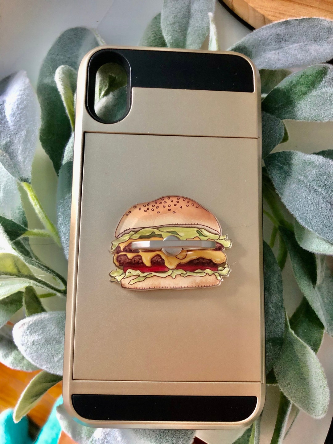 Hamburger, Burger, Cell Phone Ring Holder - Etsy