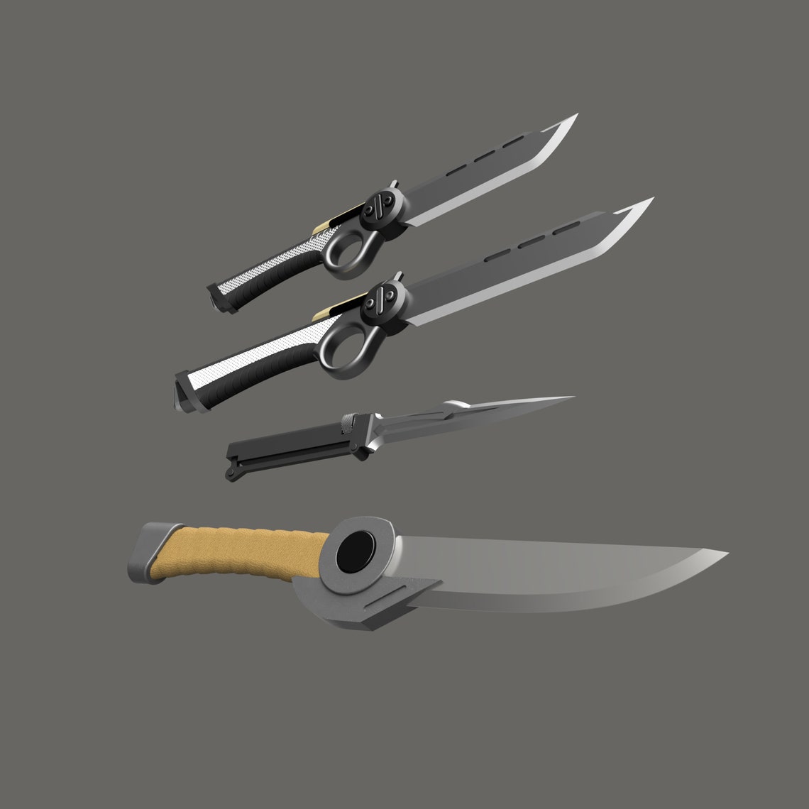 Star Wars Inspired Vibro Knife Set - Etsy