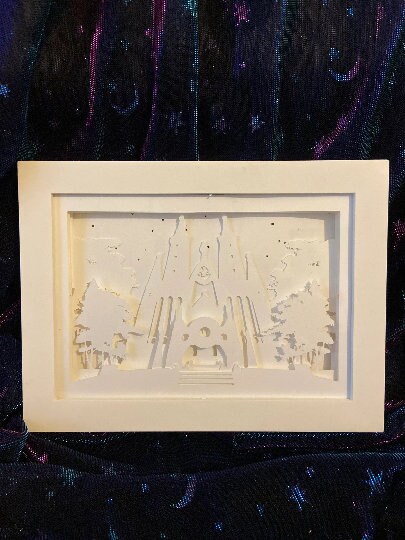 FFXIV Inspired Paper Cut Light Shadow Box Chapel Sanctum of - Etsy