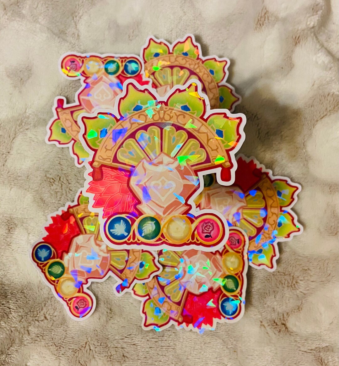 STICKER: FFXIV Physical Range Job Stone Holographic Laminated Stickers ...